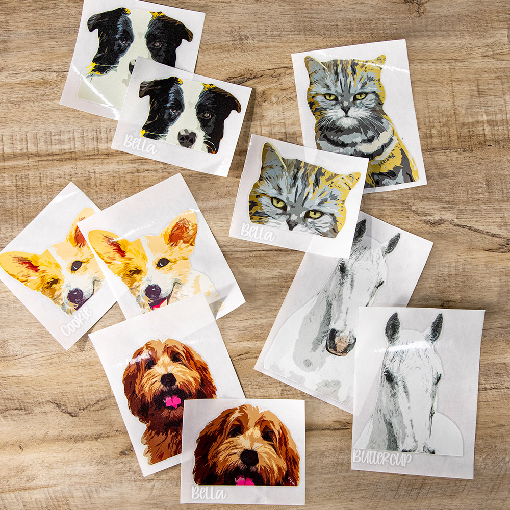 Personalized Peering Pet Portrait Photo Car Decal Sticker Funny Cute ...