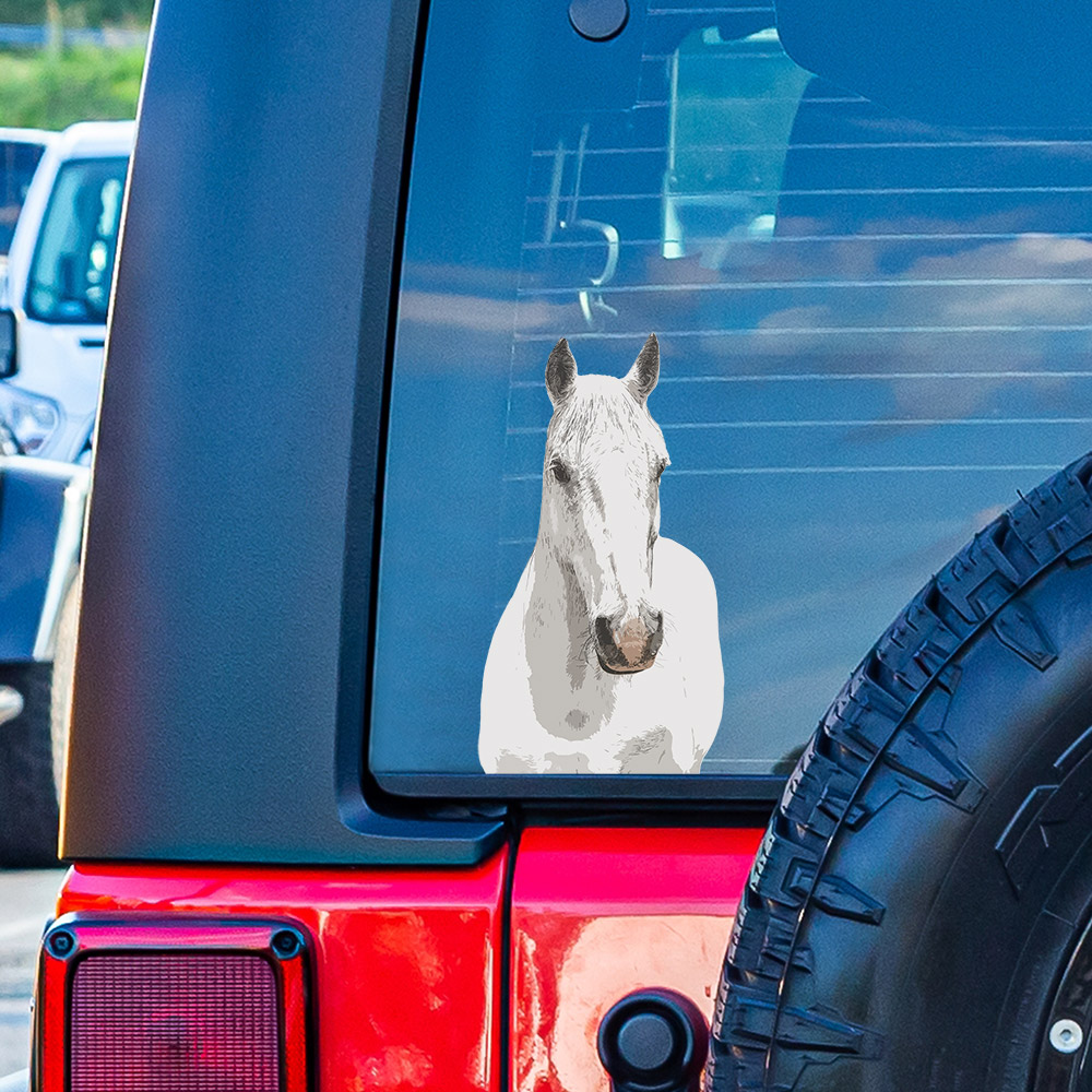 Personalized Peering Pet Portrait Photo Car Decal Sticker Funny Cute ...
