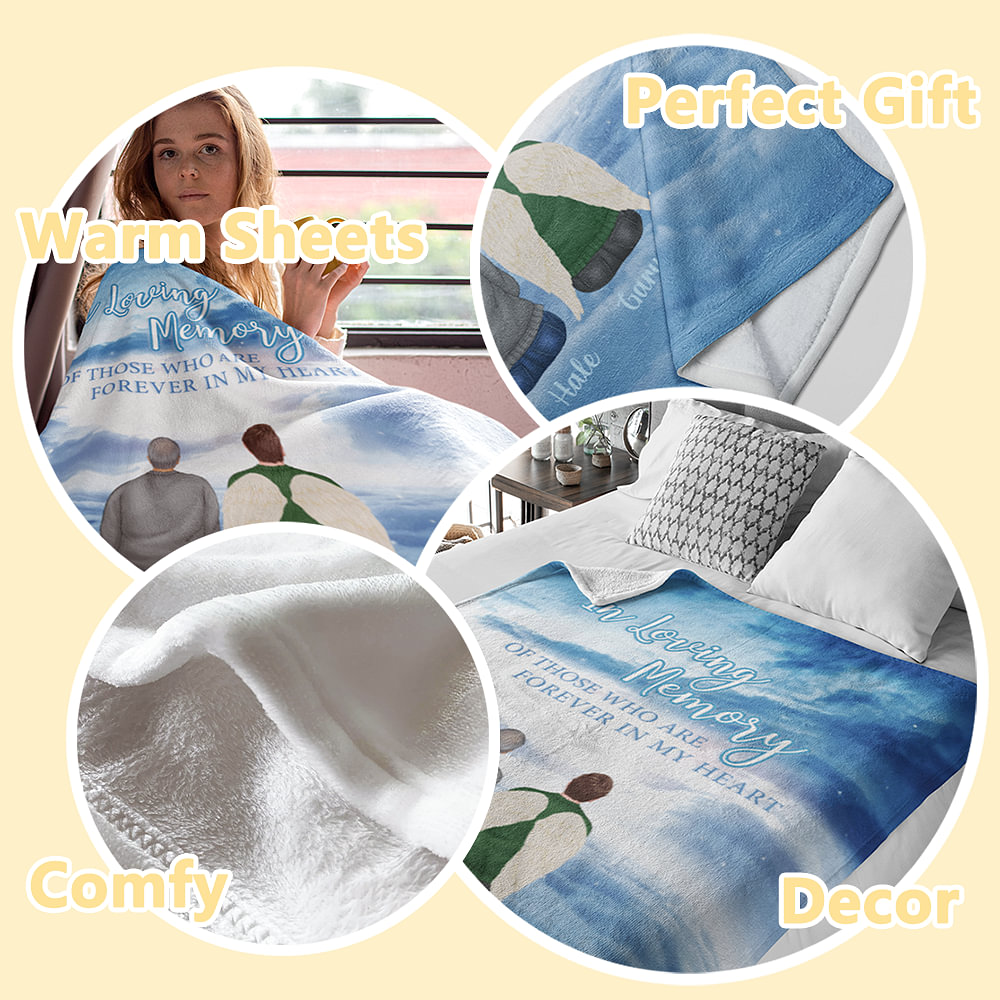 Personalized Blanket with In Loving Memory Of Those Who Are Forever In ...