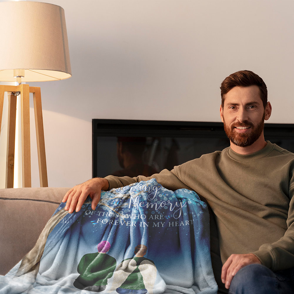 Personalized Blanket with In Loving Memory Of Those Who Are Forever In ...