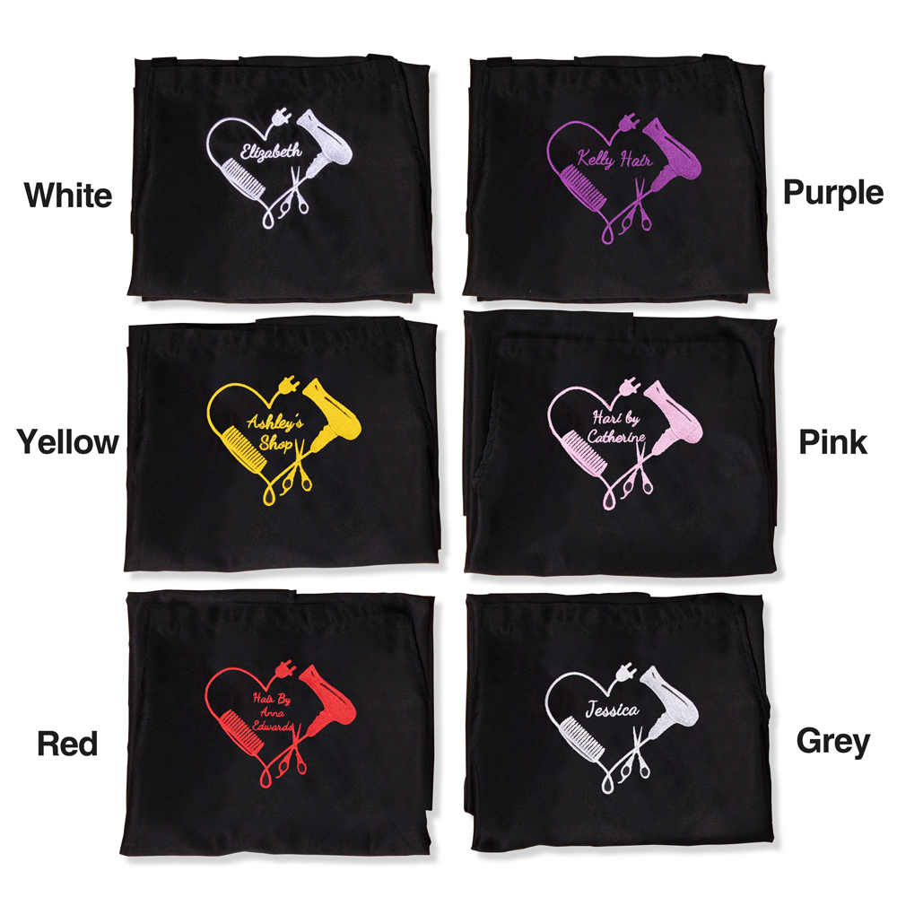 Personalized Embroidered Hair Stylist Salon Apron, Hairdresser Apron ...