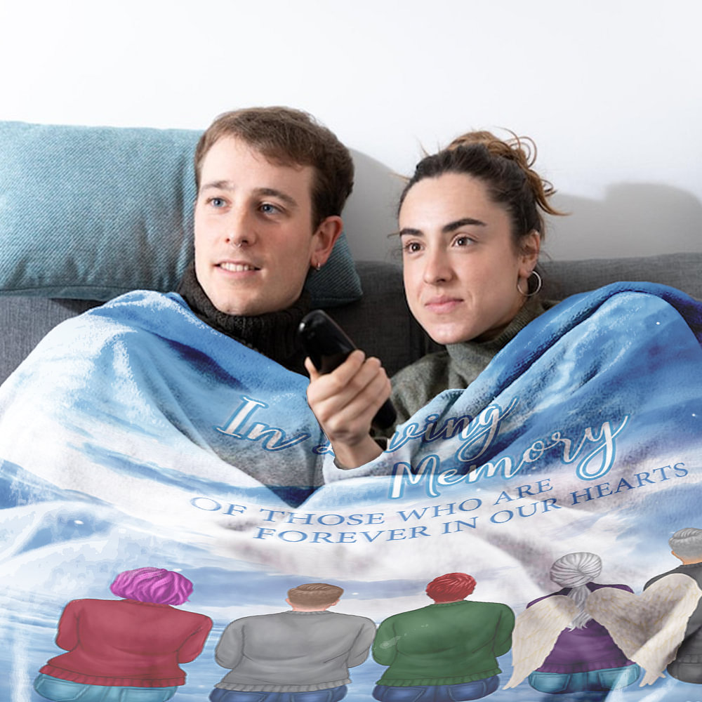 Personalized Blanket with In Loving Memory Of Those Who Are Forever In ...