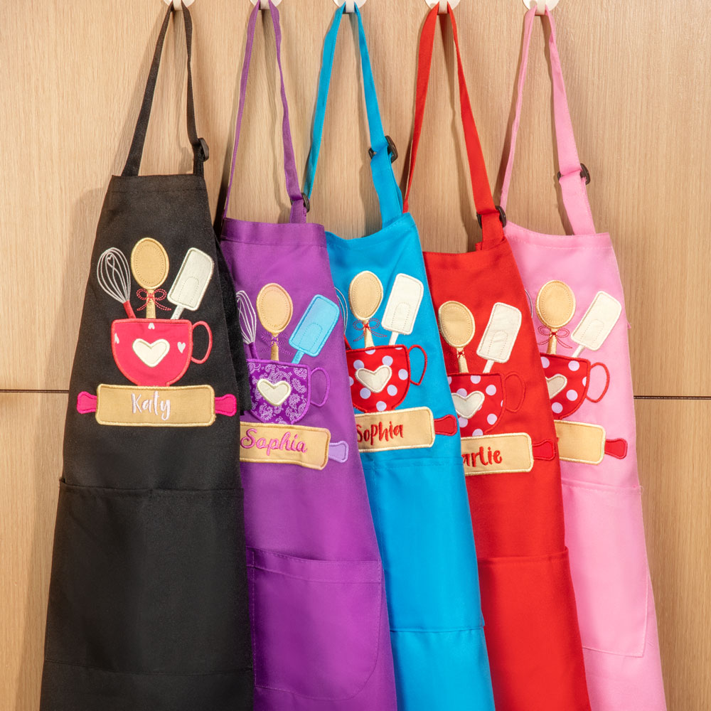 Personalized Baking Tools Adjustable Boy Girl Apron Chef Hat Set with ...