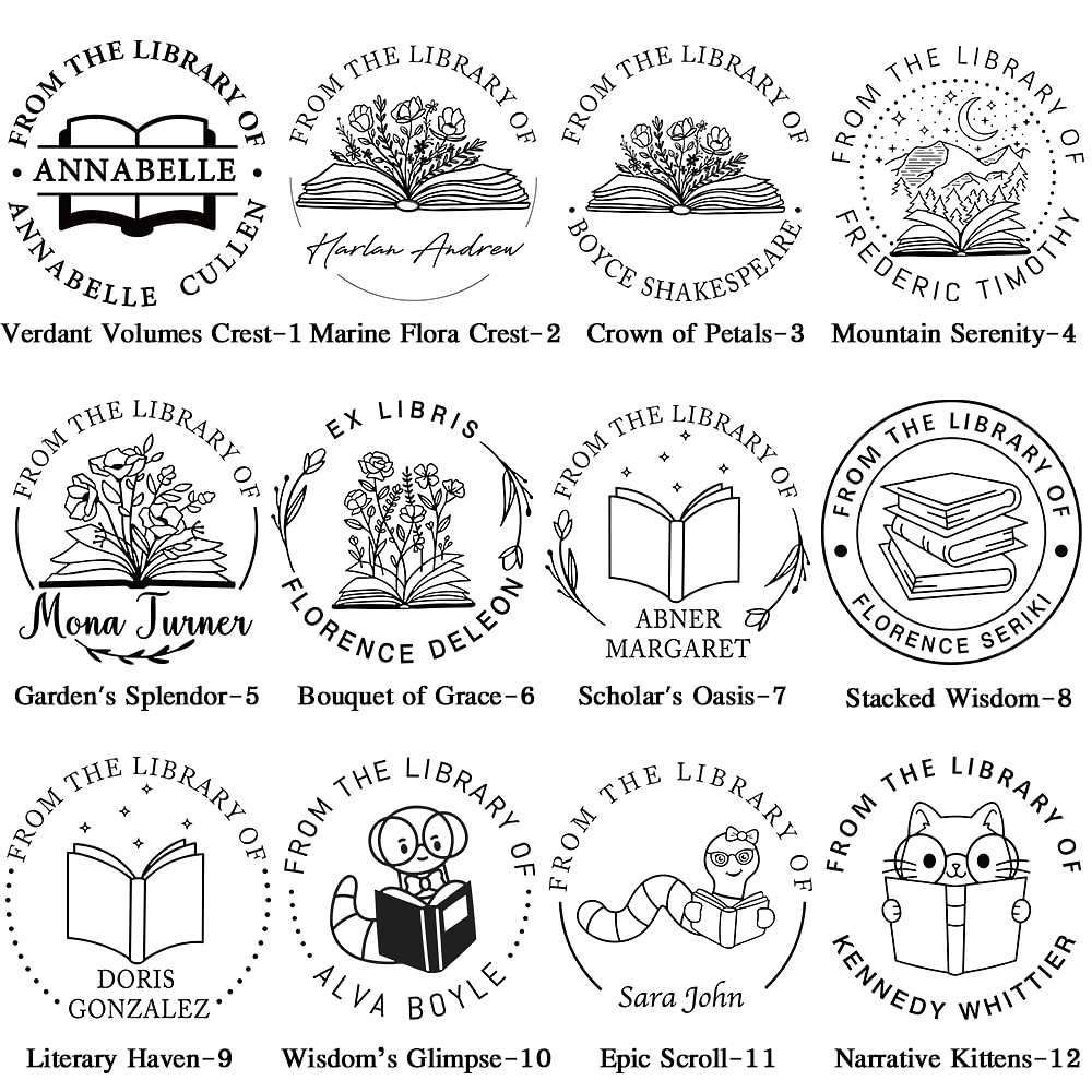 Personalized Ex Libris From The Library of Book Embosser - CALLIE
