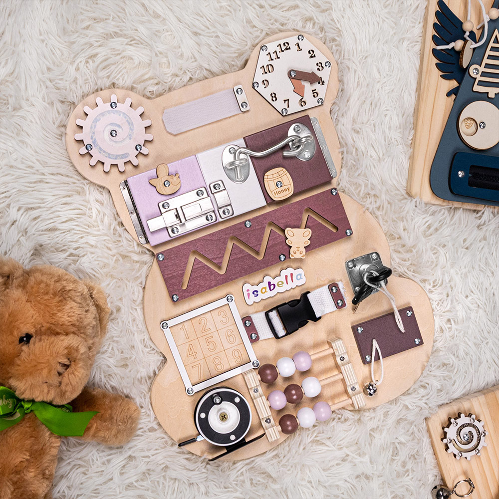 Personalised Montessori Board Activity Board Busy Board for Toddler ...