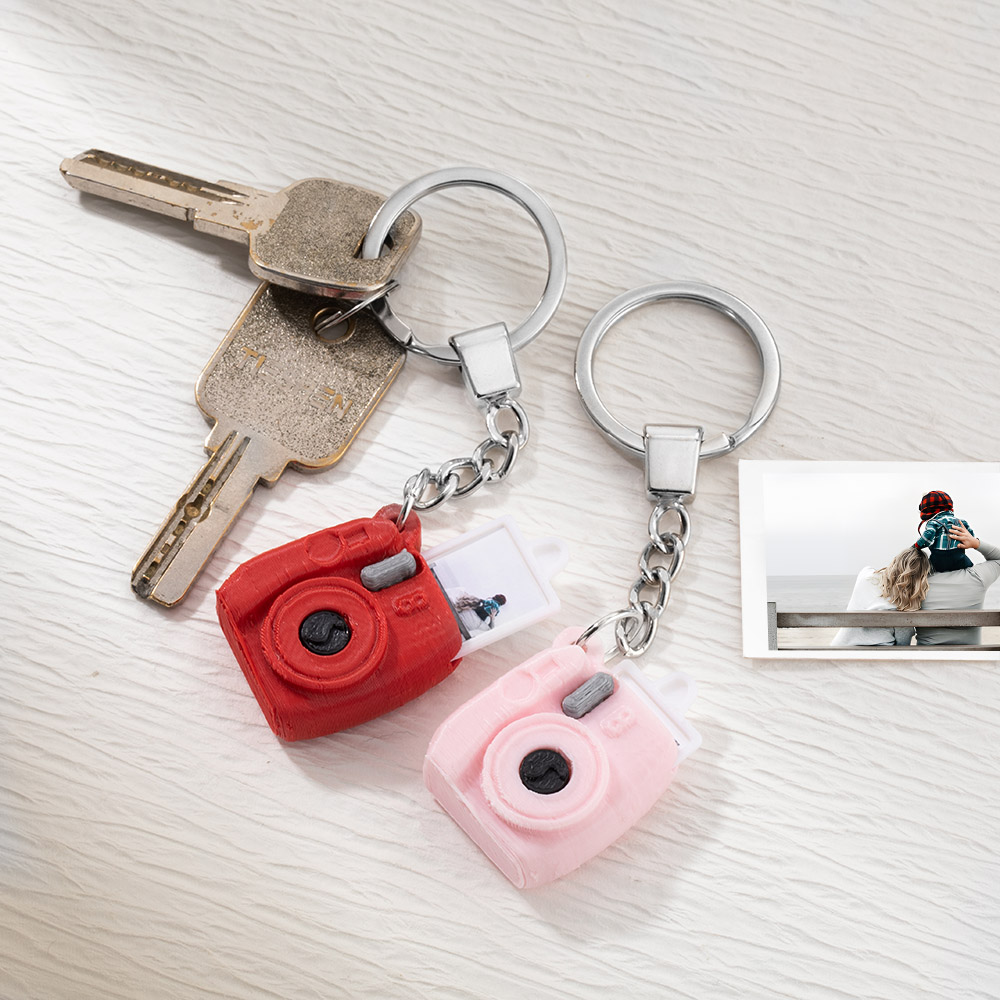 Personalized Mini Camera Keychain with Photo, Gift For Camera lover ...