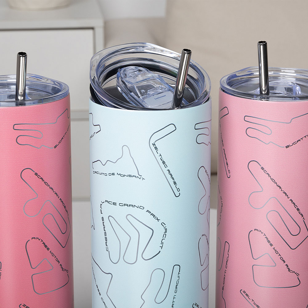 Personalized 2025 Formula One Racing Track Circuit 20oz Skinny Tumbler ...