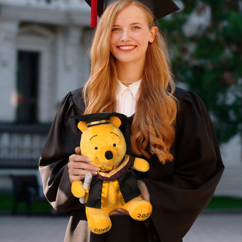 Personalized Classic Winnie the Pooh Graduation Bear Plush Toy with ...