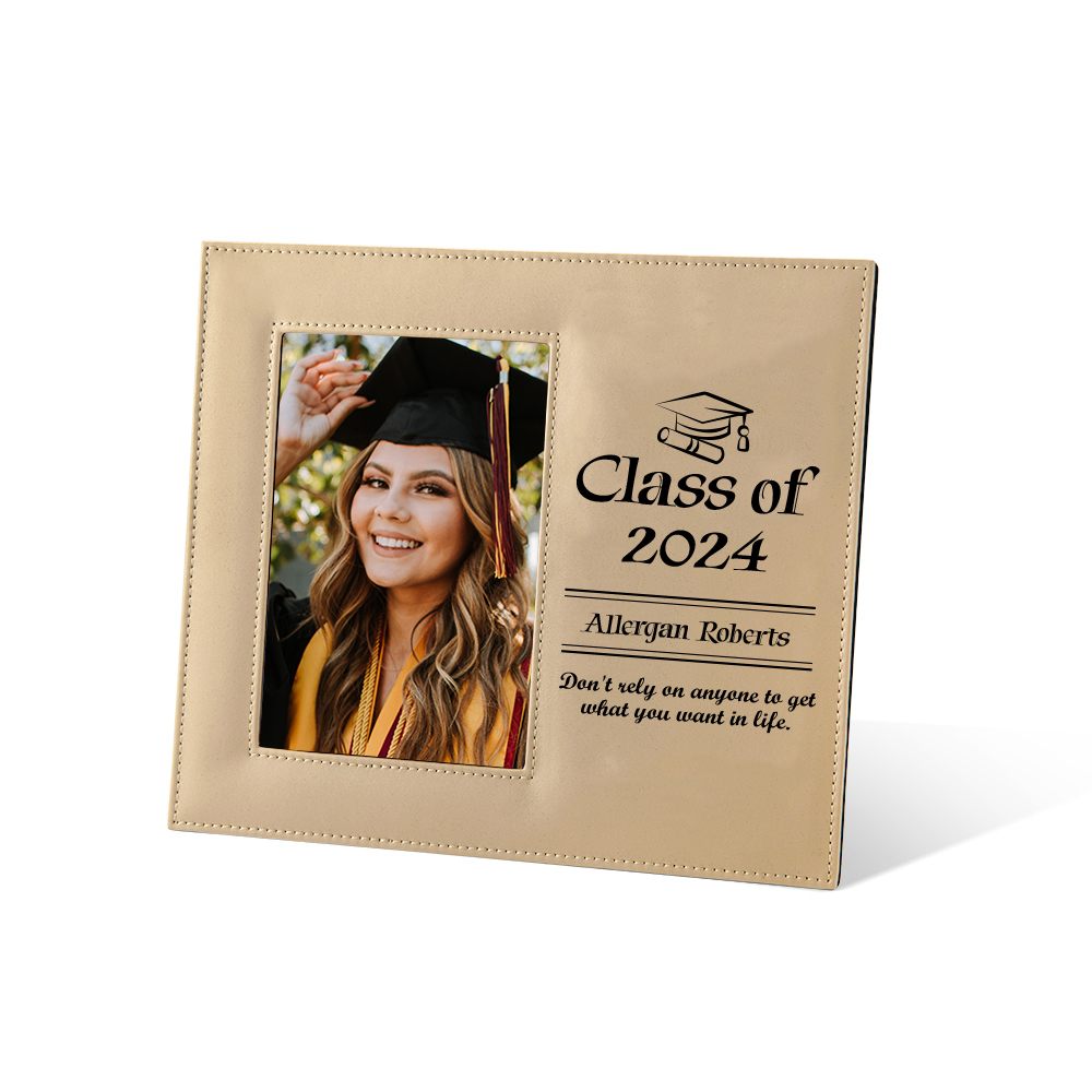 Personalized Class of 2024 Graduate Photo Frame with Graduation Message ...