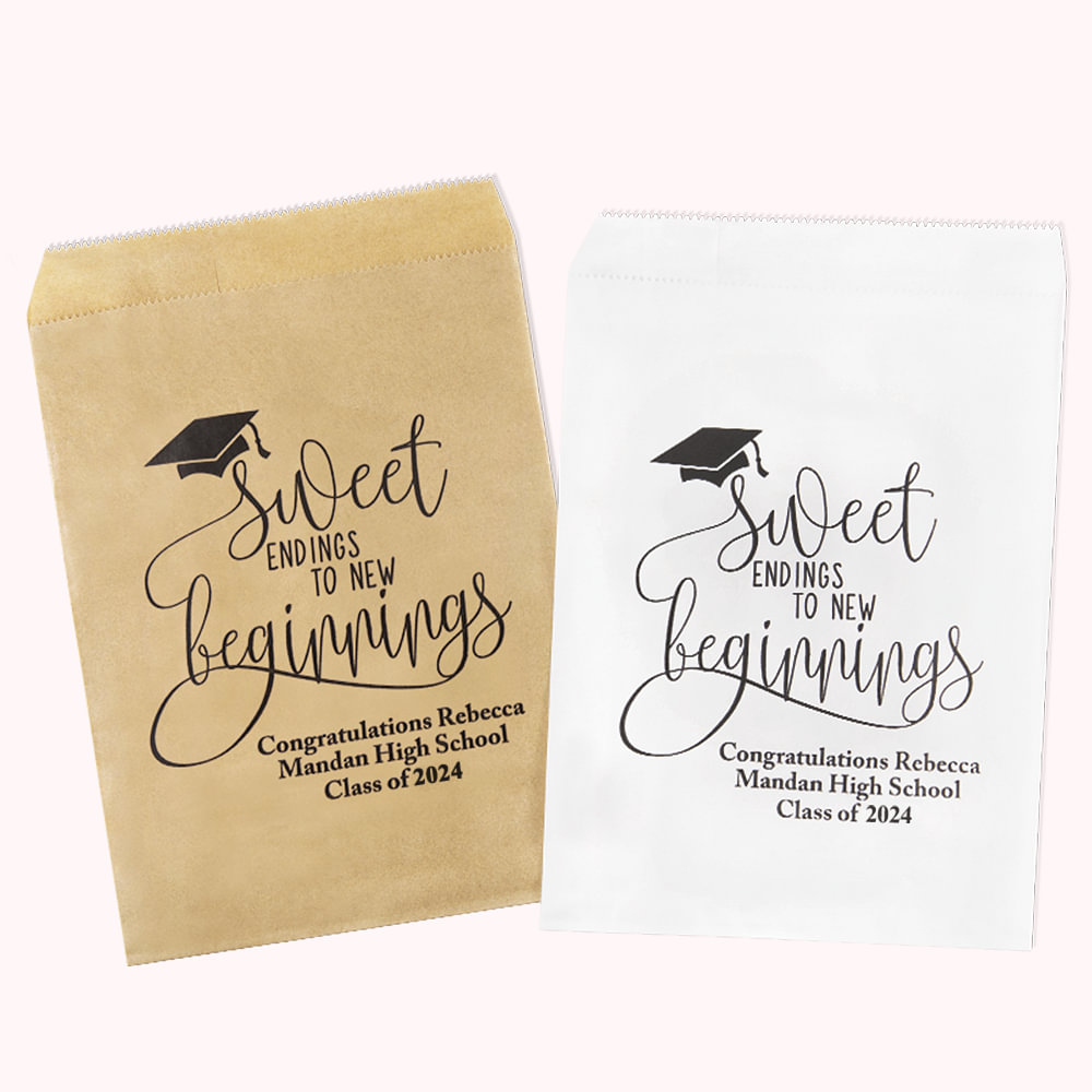 Personalized Graduation Favor Bags Cookie Candy Snack Buffet Treat Bags ...