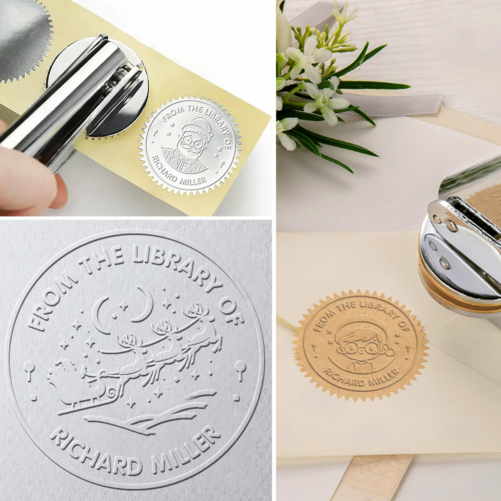 Christmas Personalized Santa Claus Book Embosser - CALLIE