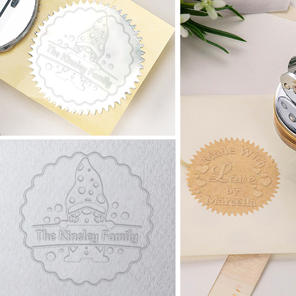 Custom Merry Christmas Biscuit Embossing Stamp - CALLIE