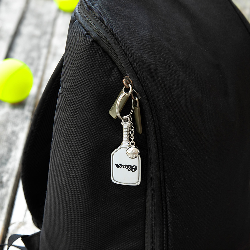 Personalized Engraved Pickleball Paddle Stainless Steel Name Keychain ...