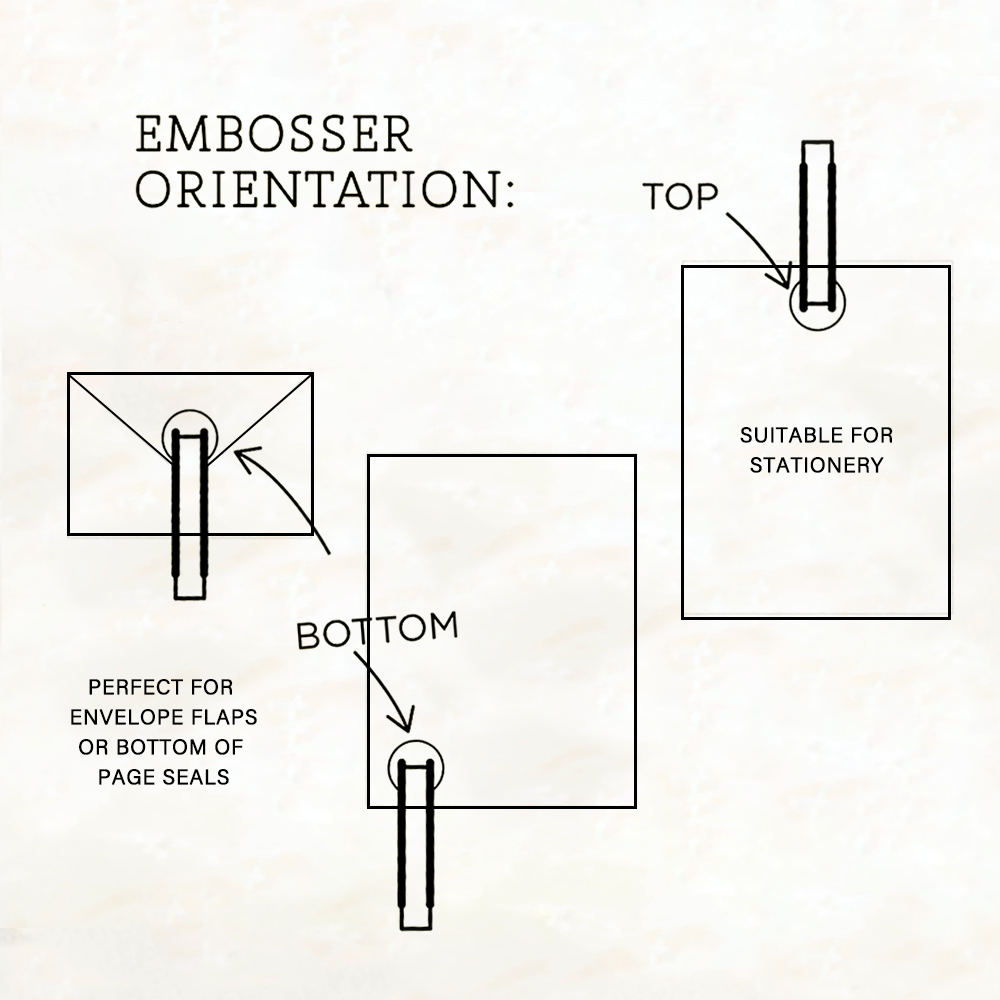 Custom Logo Text Embossing Stamp - CALLIE
