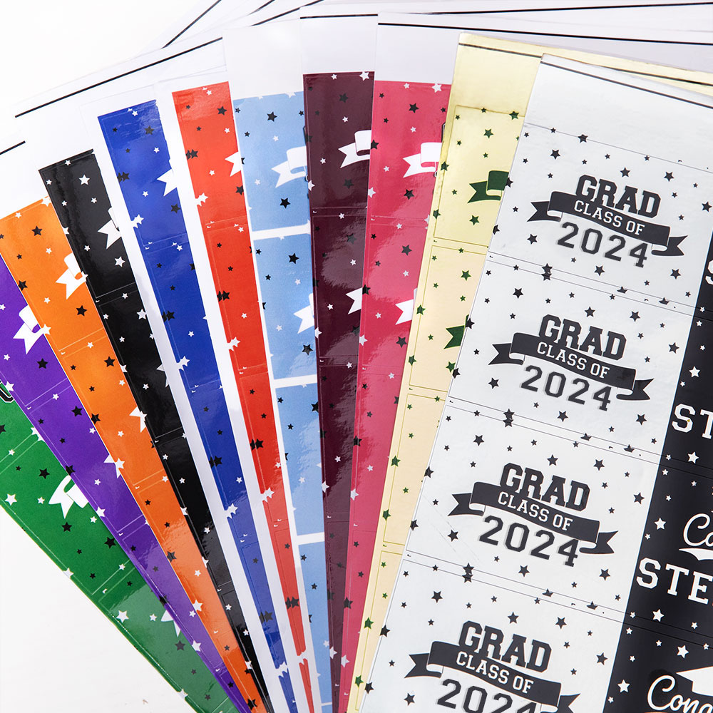 Personalized Class of 2024 Waterproof Graduation Water Bottle Labels ...