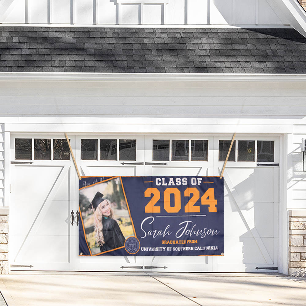 Personalized Graduation Banner Graduation Announcement Graduation Gift ...