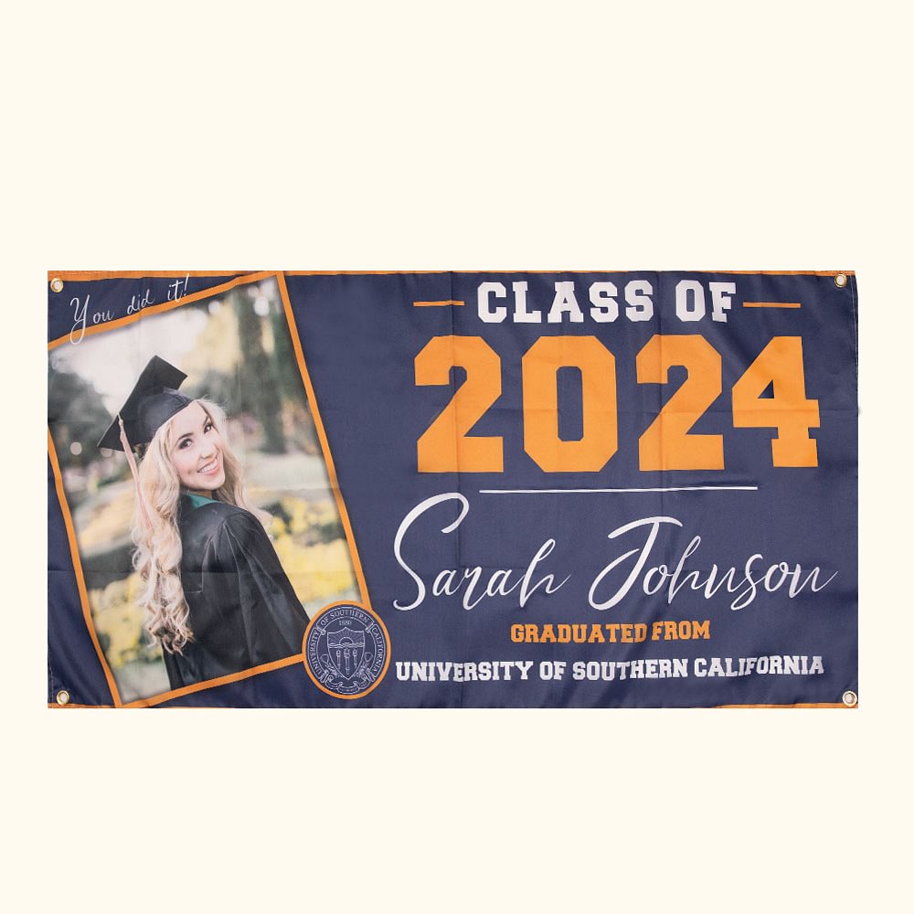 Personalized Graduation Banner Graduation Announcement Graduation Gift ...