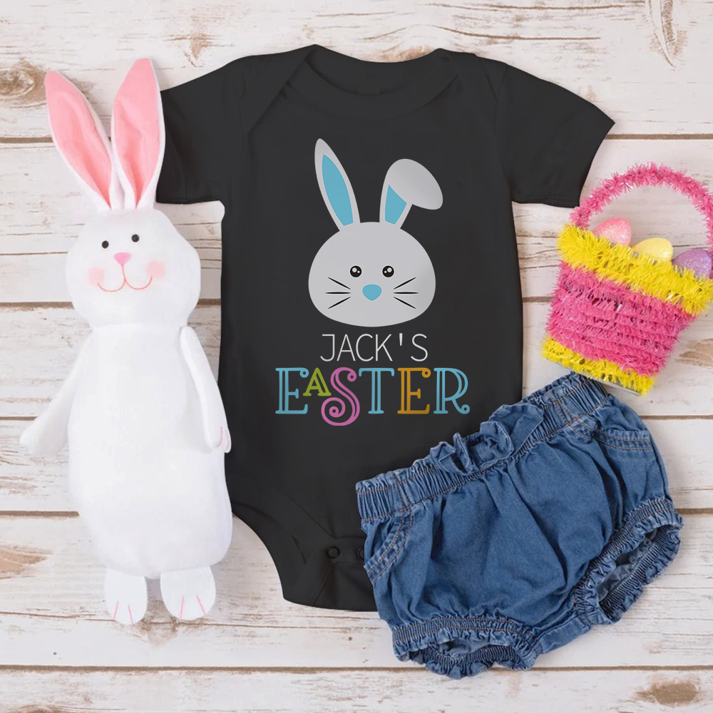 Personalized Babies Onesie with 100% Cotton Cute Bunny Baby Onesie ...