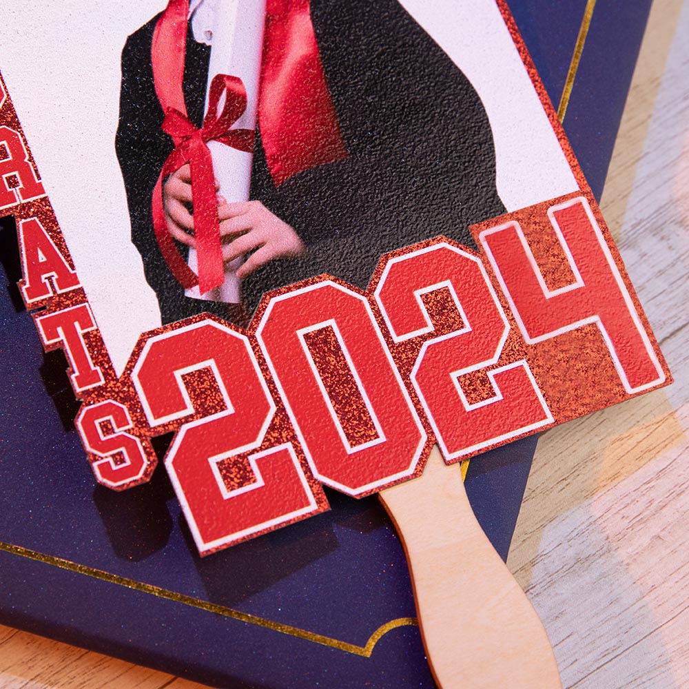 Personalized Graduation Handheld Photo Fans with Name Graduation Party ...