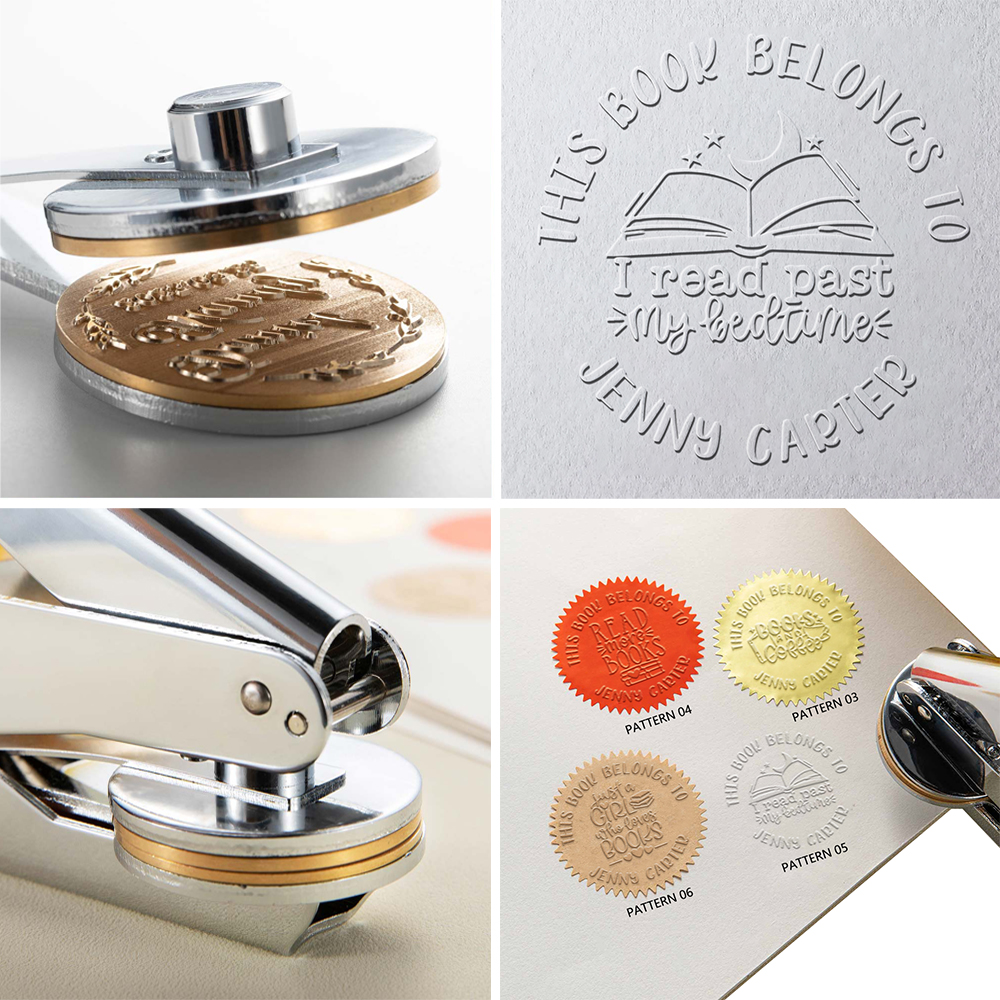 Custom Embosser Stamp Books Belong To - CALLIE