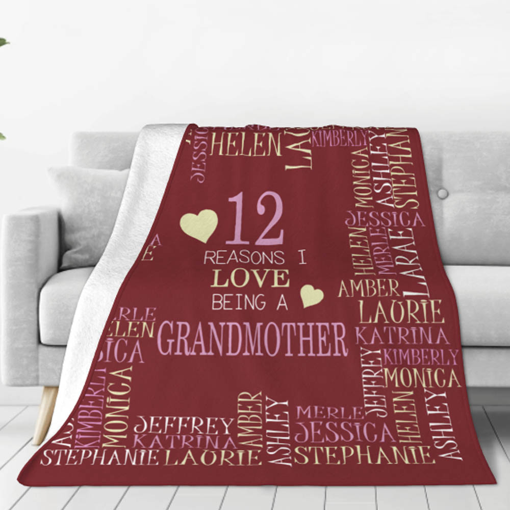 Personalized Soft Fleece Blanket The Reasons I Love Being with Names ...