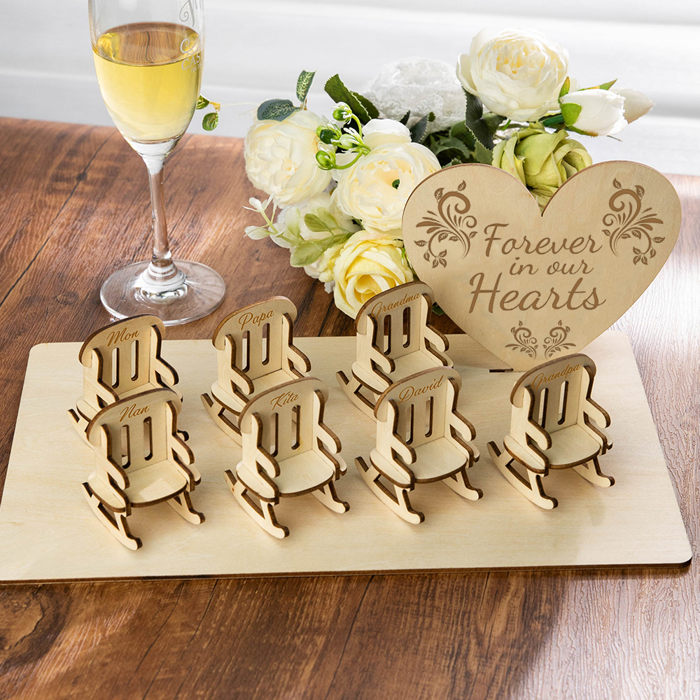 Personalized Forever in Our Hearts Heart-Shaped Table Plaque with ...