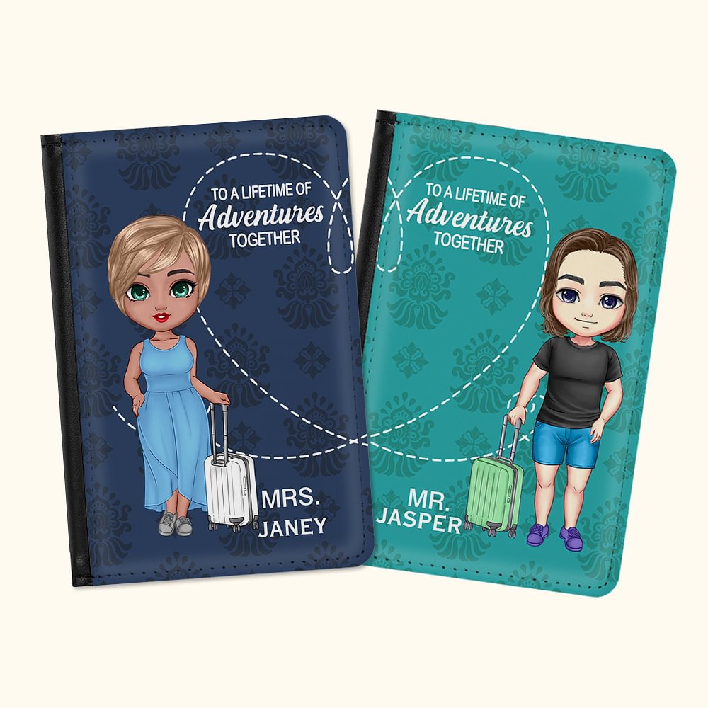 Personalisierte Vintage-Muster auf ein Leben lang Abenteuer zusammen ...