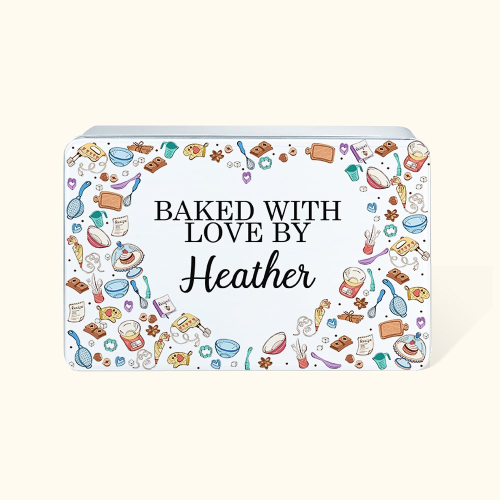 Personalized Baked Sewn with Love by Name Food Grade Metal Sewing ...