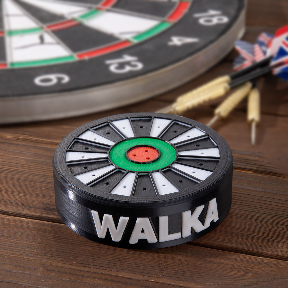 Personalized 3D Printing Mini Dartboard Design Dart Holder with Name ...