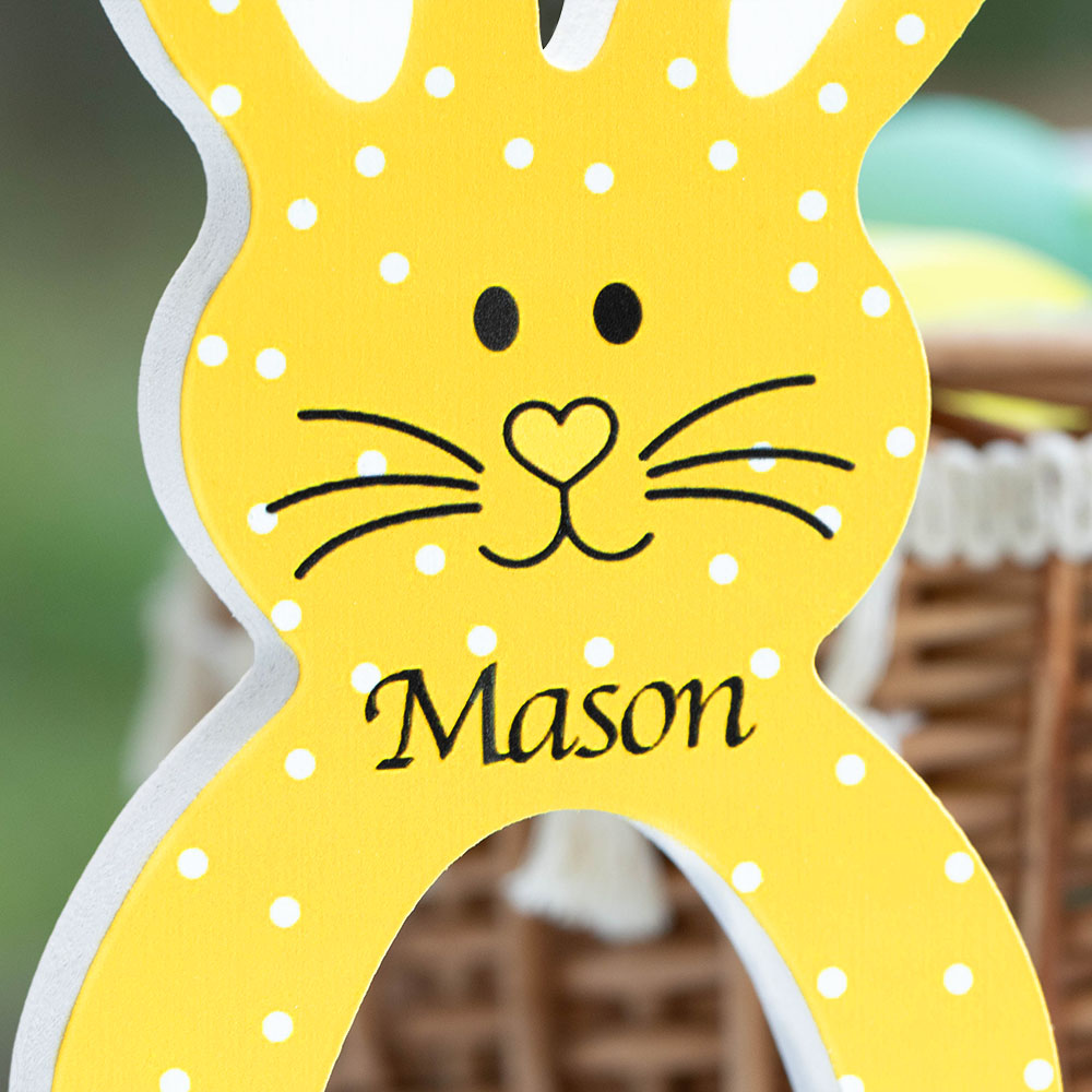Personalized Bunny Name & Design Pvc Easter Egg Holder Decoration for ...