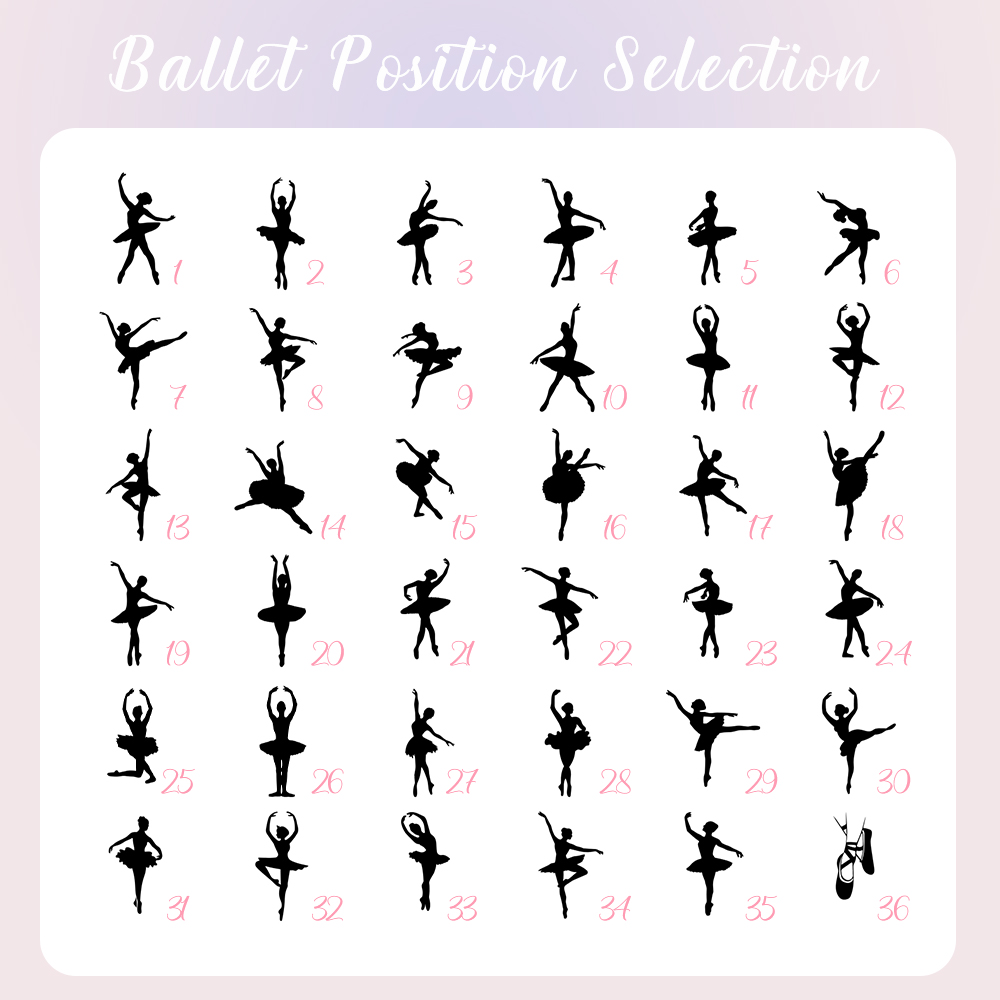 Personalised Ballerina Silhouette Glass Photo Frame with Name Dance ...