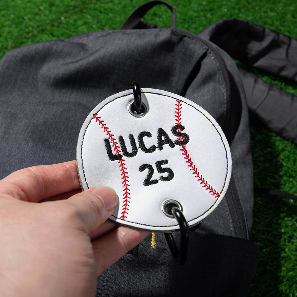 Personalized Baseball Softball Basketball Football Bag Tag Hook with ...