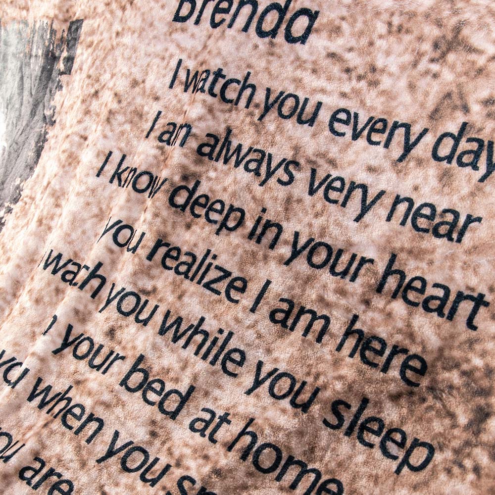 Personalized I Never Left You Poem Memorial Throw Blanket with Photo ...