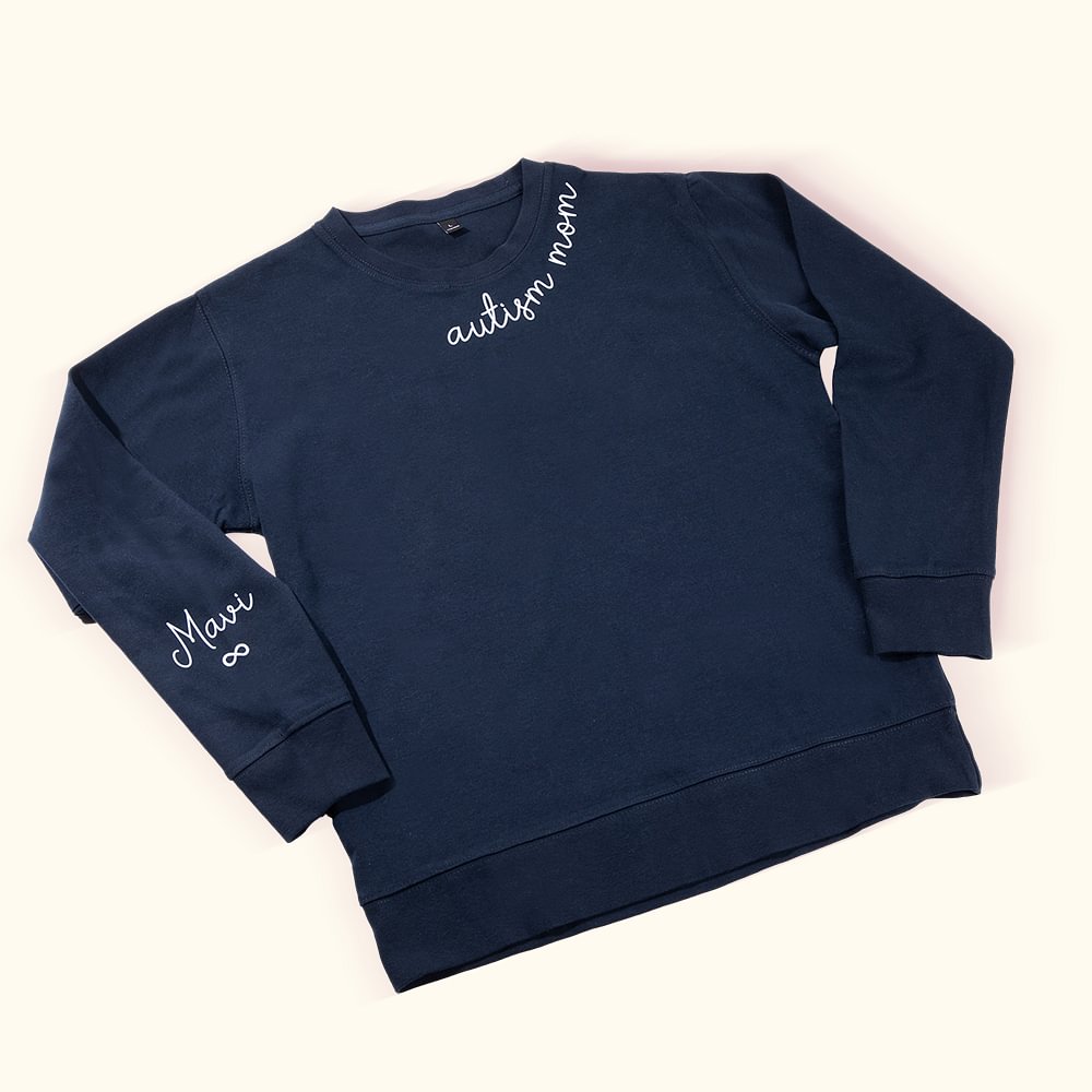 T-shirt ou Sweatshirt Personnalisé avec Nom Thème Autism Mom Motif ...