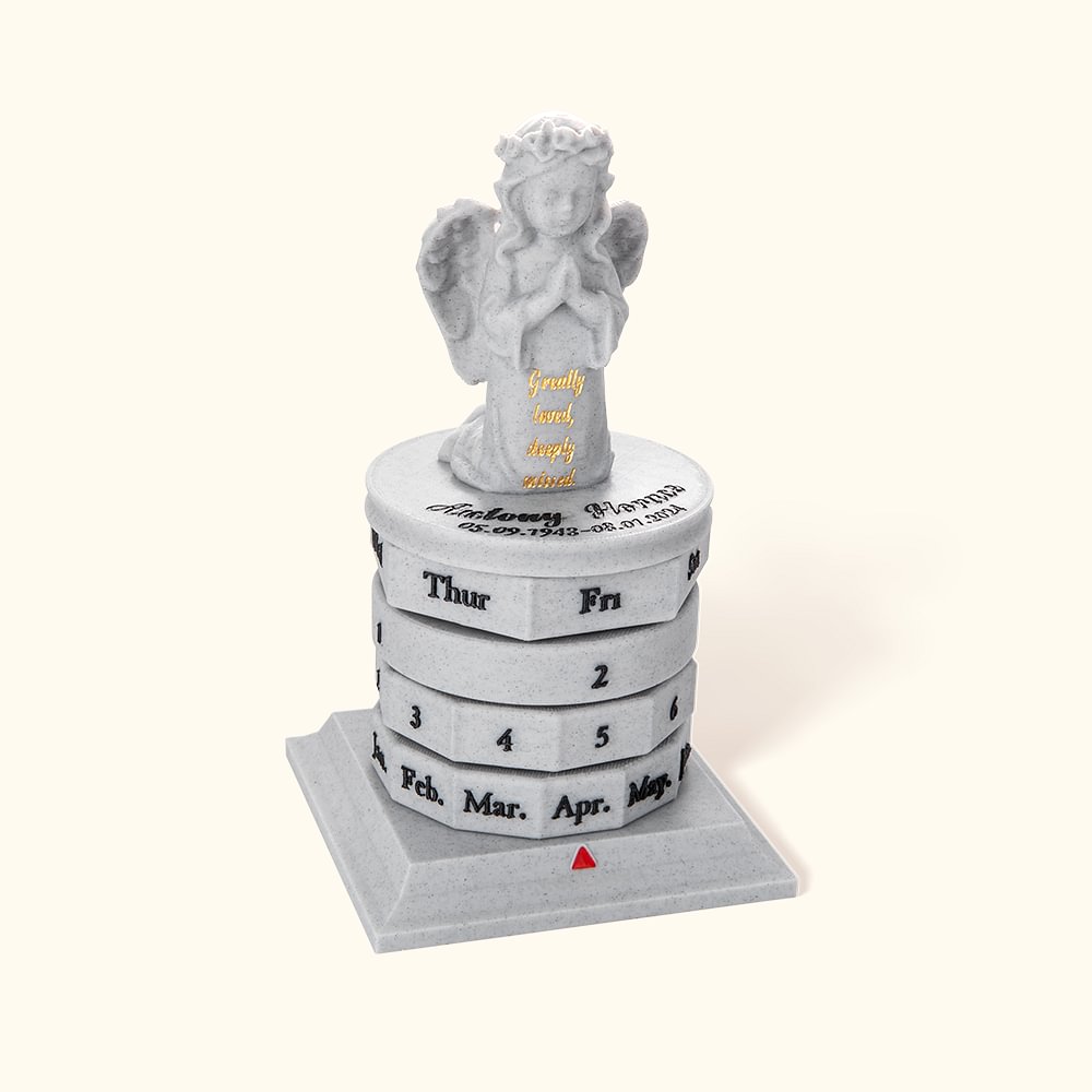 Personalized Angel Perpetual Calendar, with Custom Name & Message ...