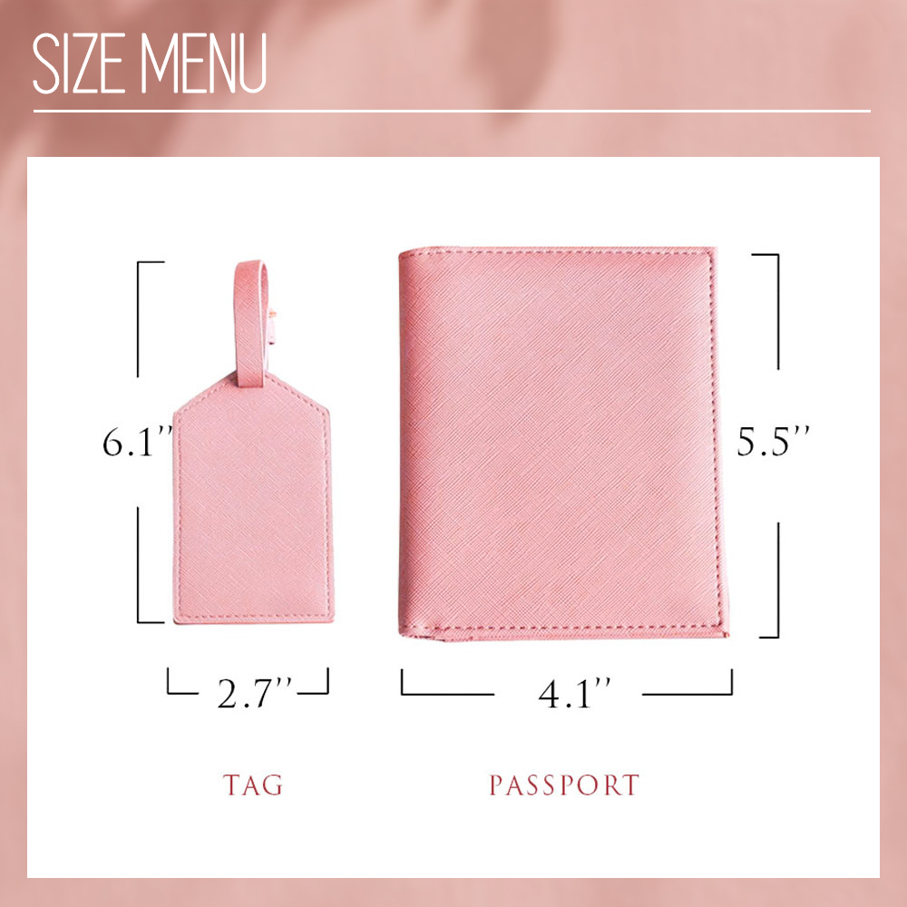 Personalized Multicolor PU Leather Birth Flower Passport Cover Luggage ...