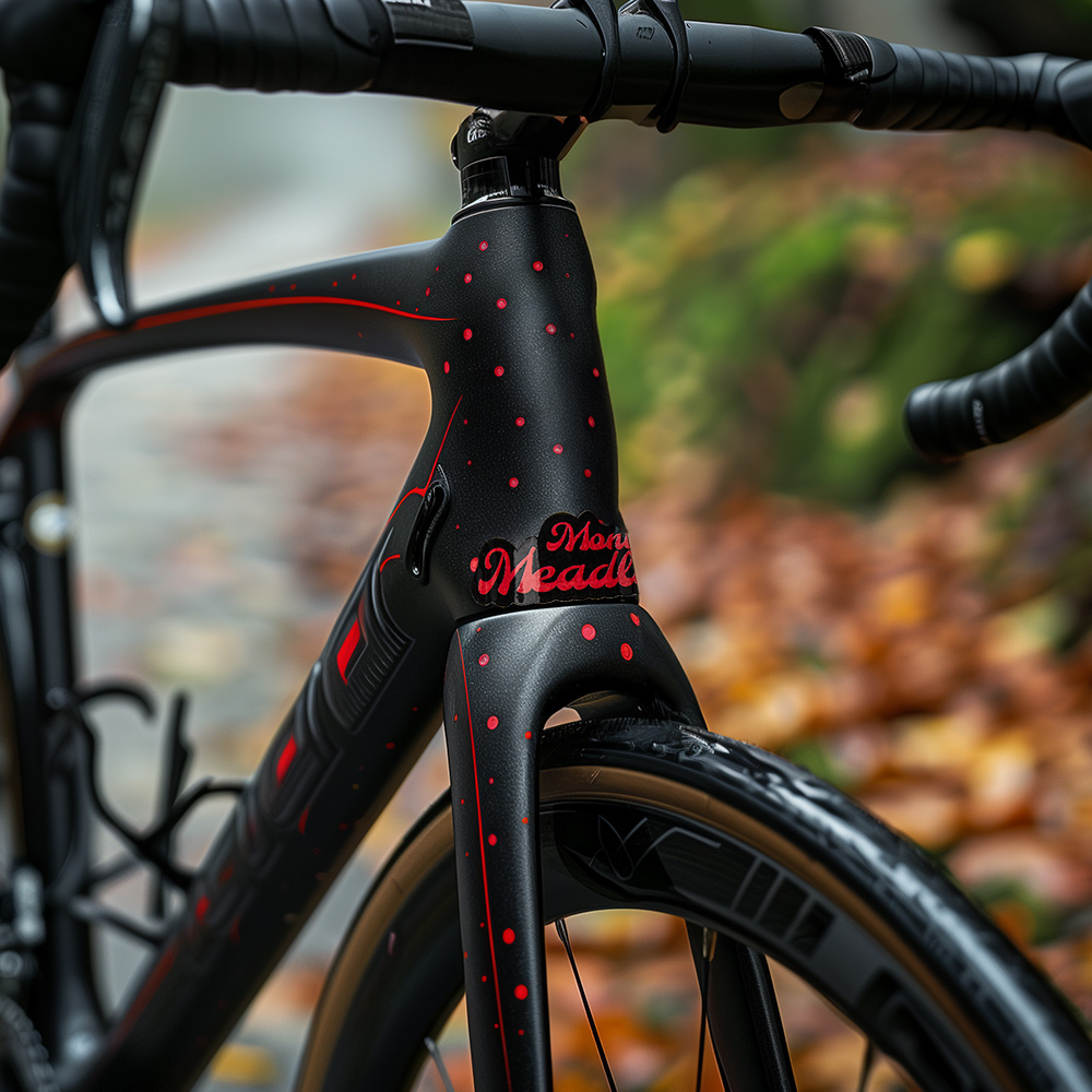 Personalized Multi-color Waterproof Bike Frame Sticker Set with Text ...