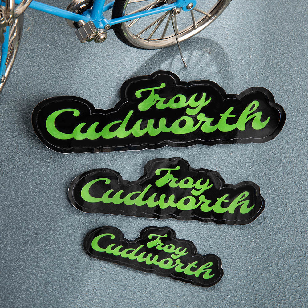 Personalized Multi-color Waterproof Bike Frame Sticker Set with Text ...