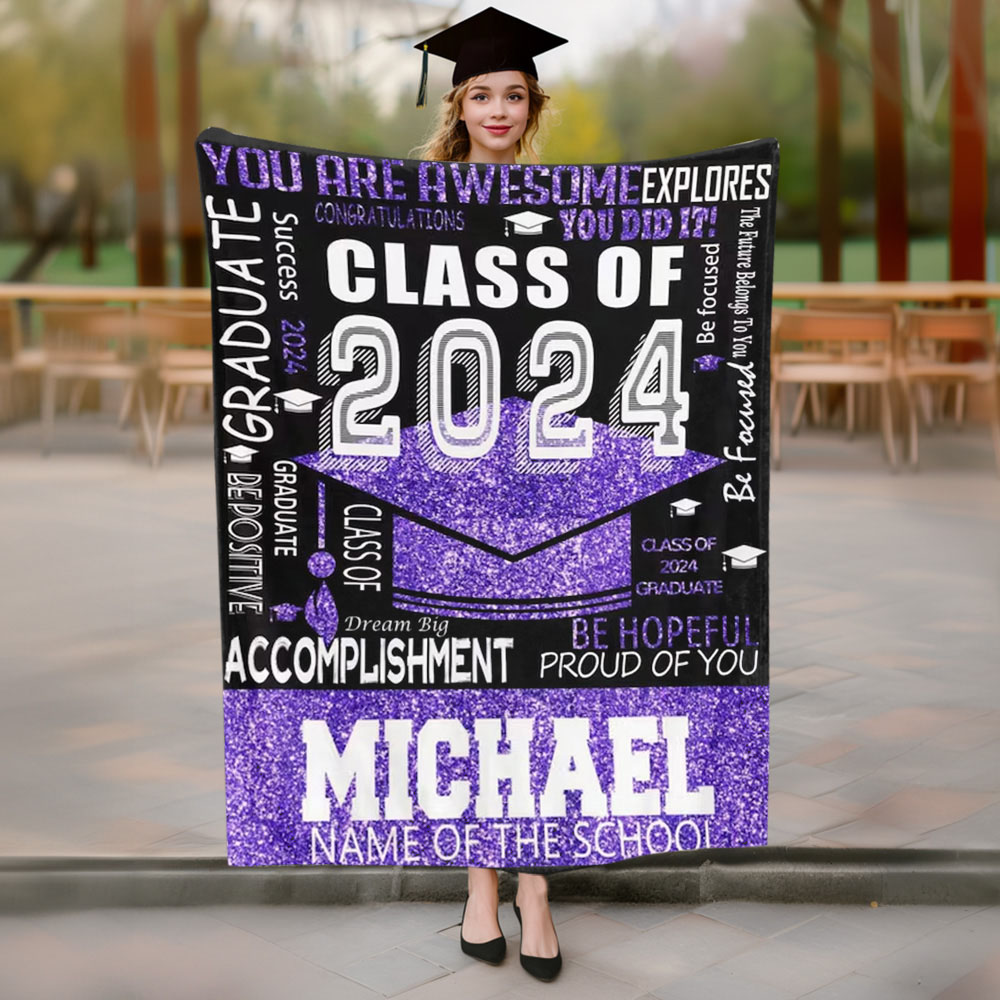 Personalized Multicolor Class of 2024 Bachelor Cap Soft Graduation ...