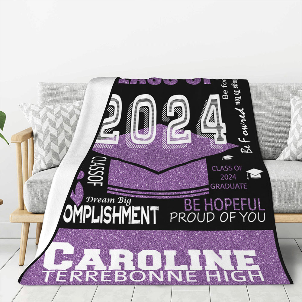 Personalized Multicolor Class of 2024 Bachelor Cap Soft Graduation ...