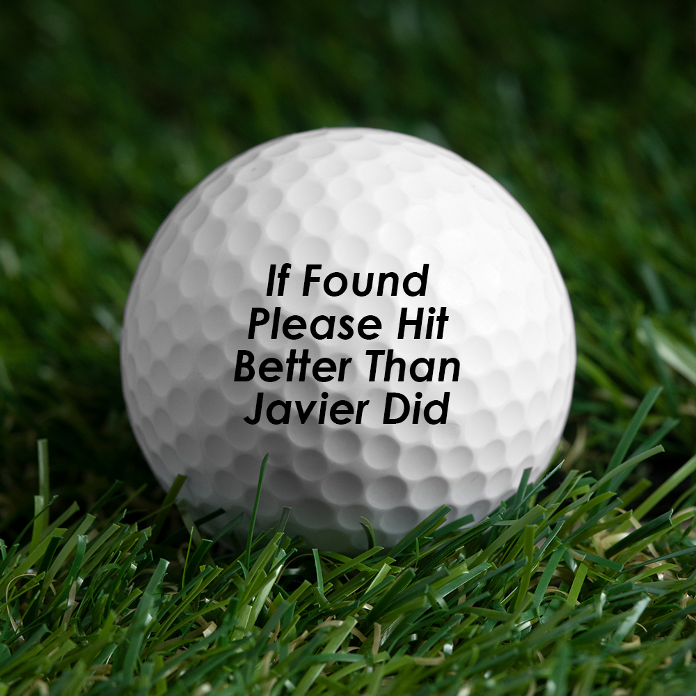 Personalized If Found Please Hit Better Than Name Golf Ball Funny ...