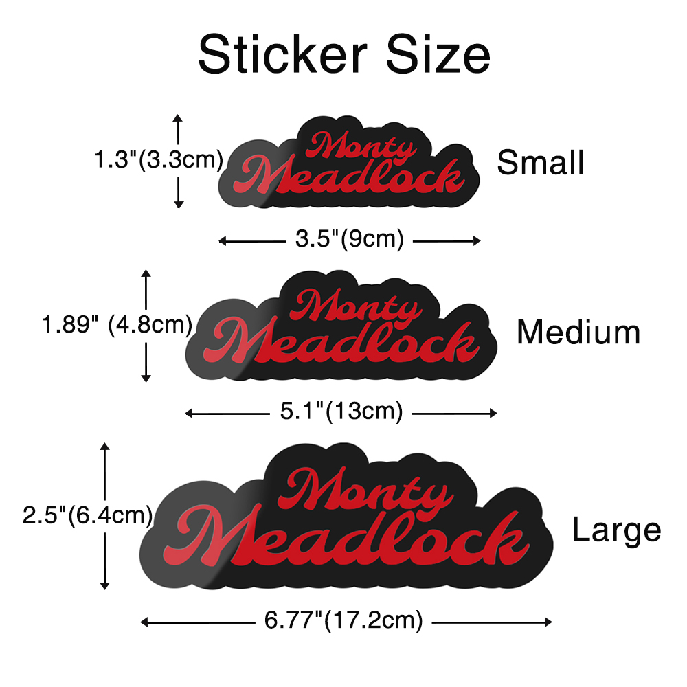Personalized Multi-color Waterproof Bike Frame Sticker Set with Text ...