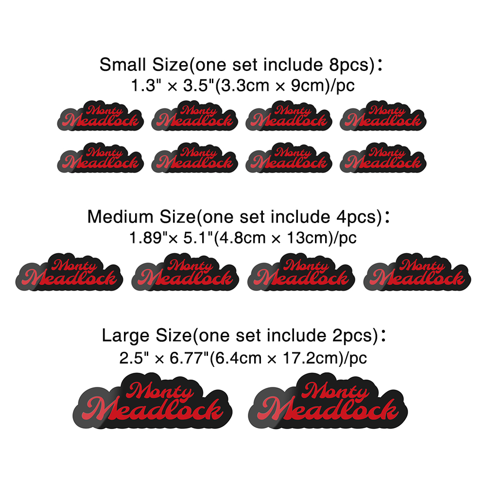 Personalized Multi-color Waterproof Bike Frame Sticker Set with Text ...