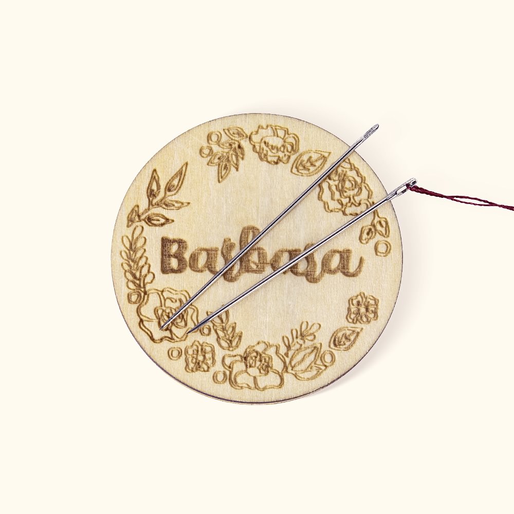 Personalized Magnetic Flower Needle Holder with Engraved Name Birthday ...