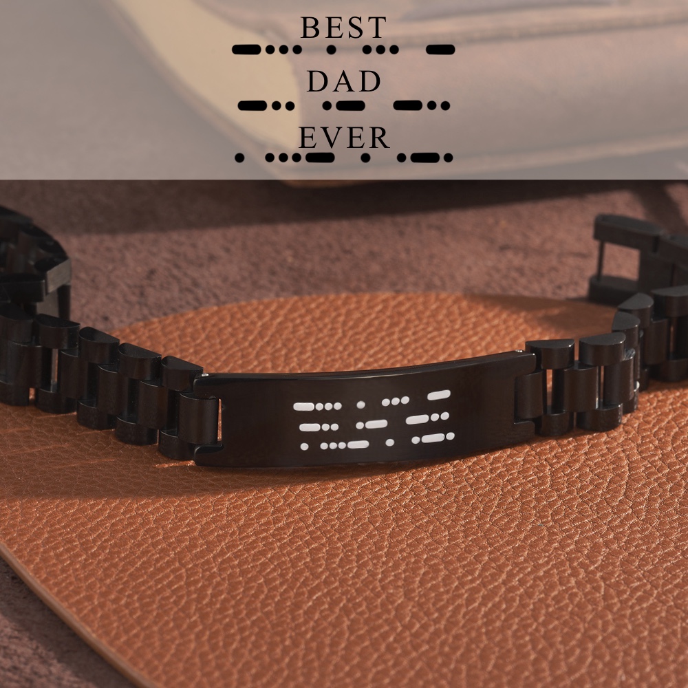 Personalized Engraved Morse Code Men Bracelet with Secret Message ...