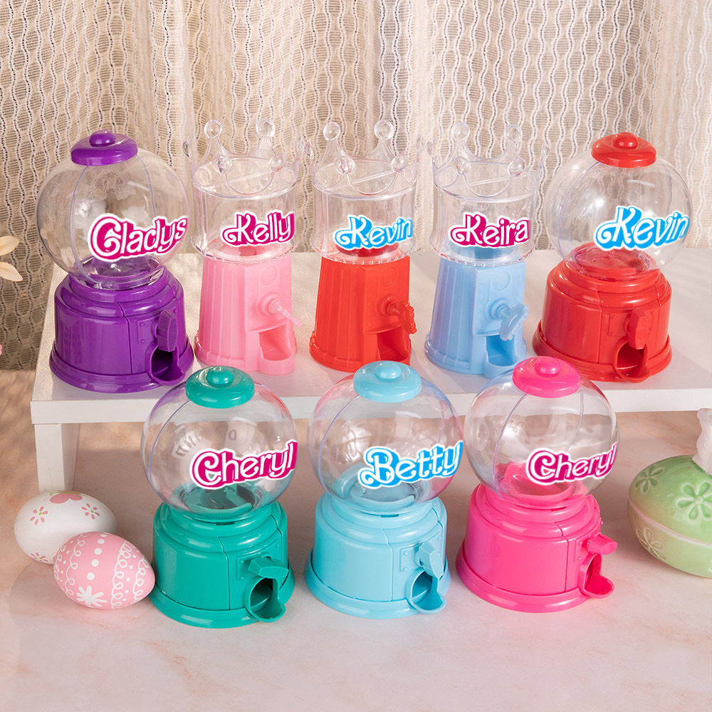 Personalized Food-Grade Colorful Crown Ball Shaped Manual Gashapon ...