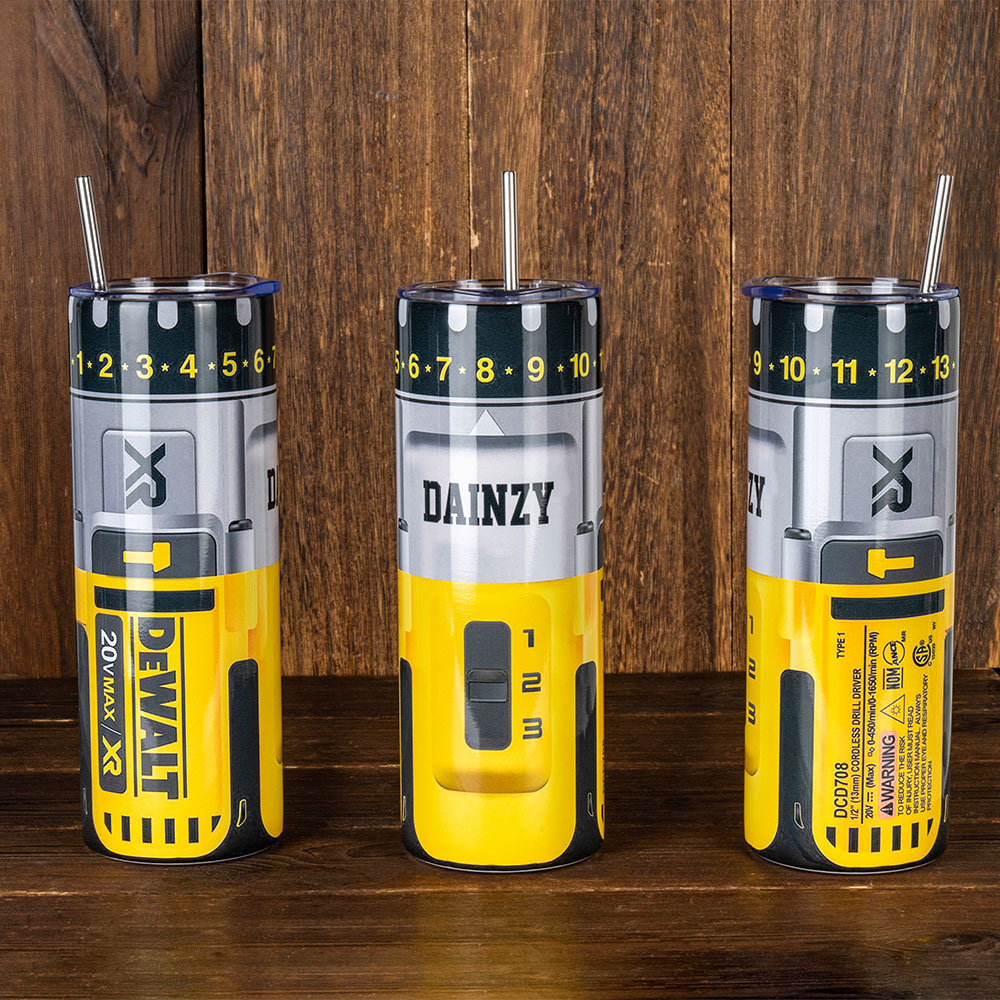 Personalized Mechanic Power Tool Mug 20oz Tumbler Skinny Tumbler with ...