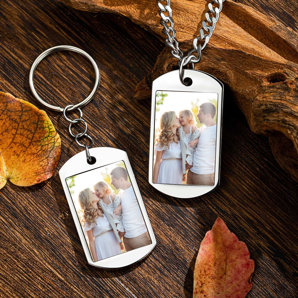 Personalized Photo Dog Tag Keychain/Necklace - CALLIE