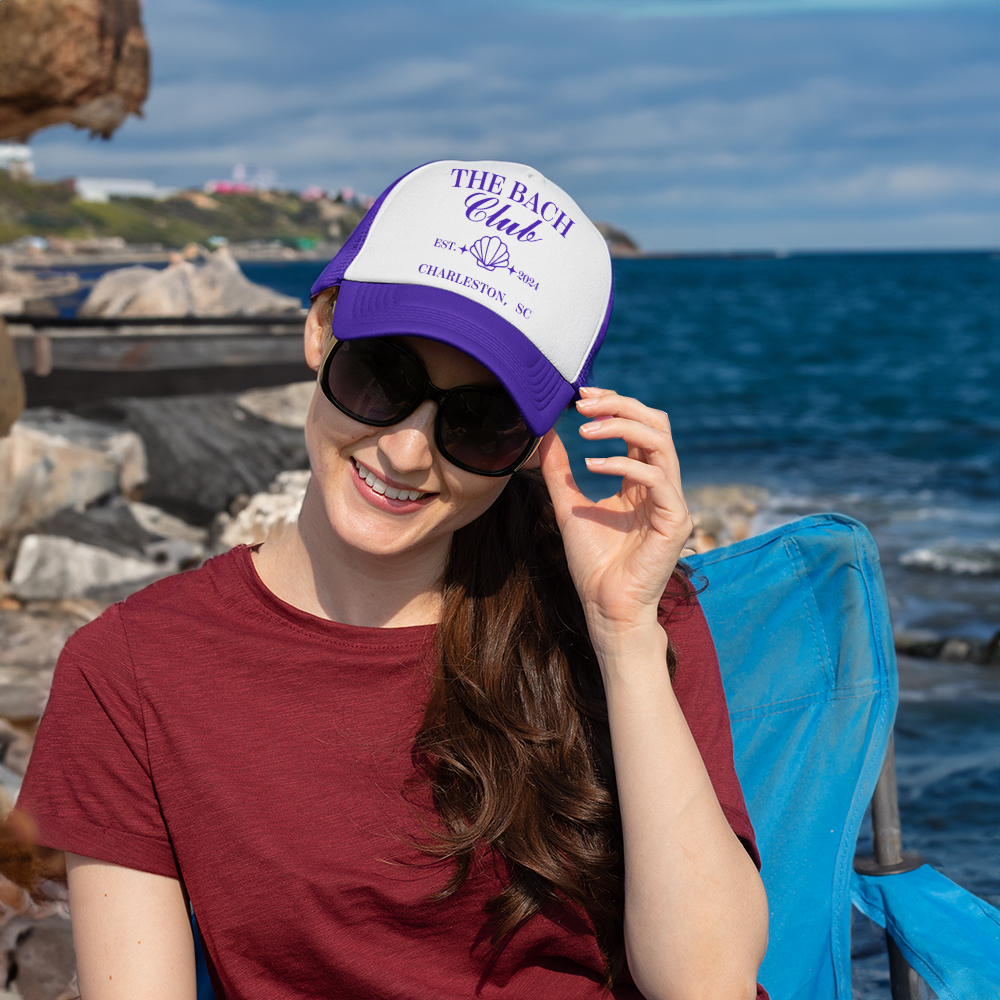 Personalized The Bach Club Breathable Mesh Hat Baseball Cap with Year ...