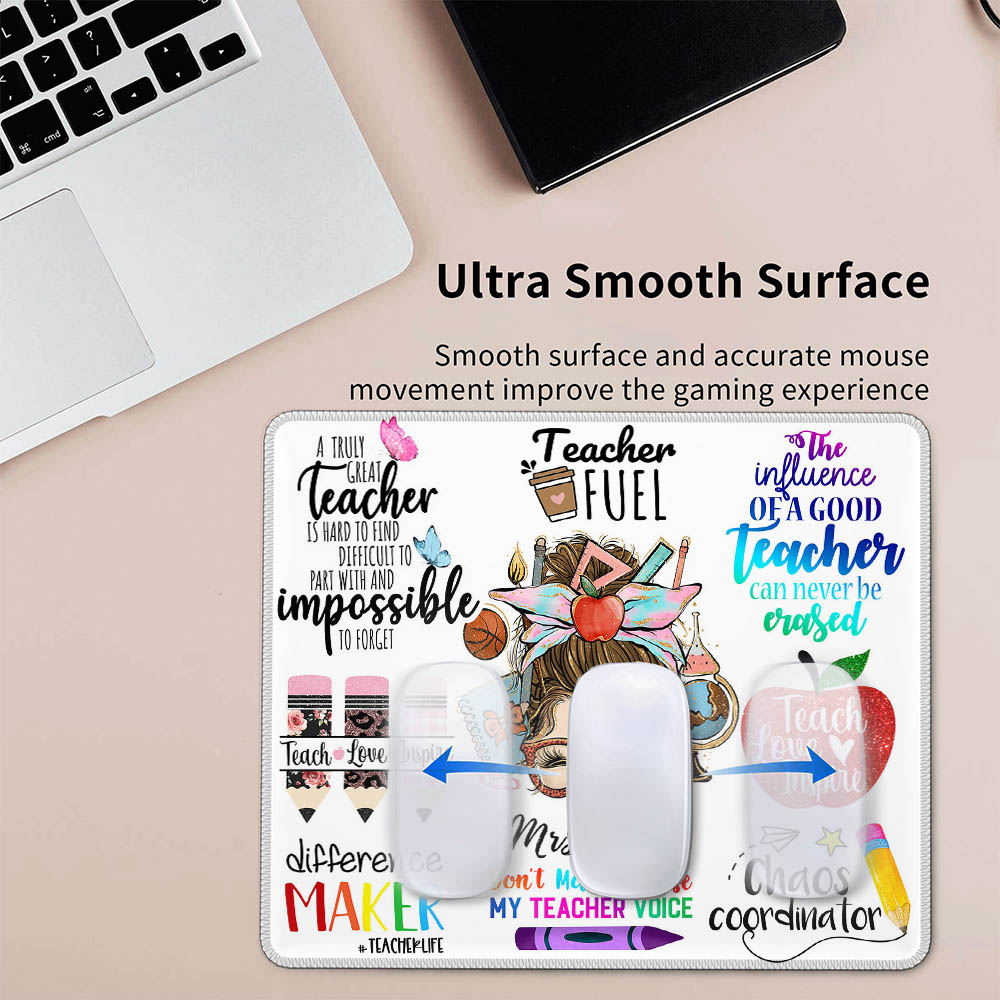 Personalized Fun Cartoon Pencil Apple Teach Love Inspire Non-slip Mouse ...